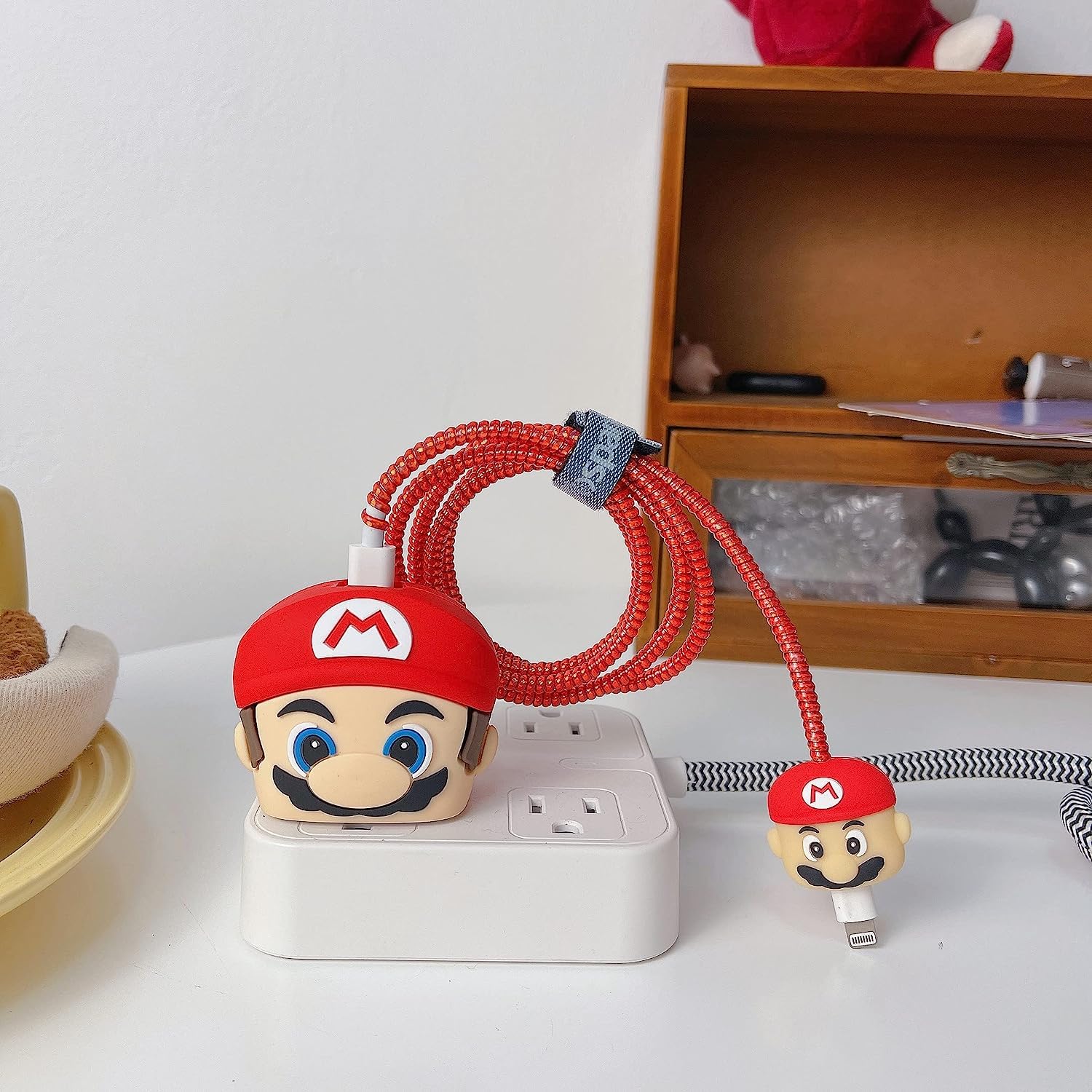 Iphone Charger Case Cover - Super Mario - 4 Piece Set (With Wire Prote ...